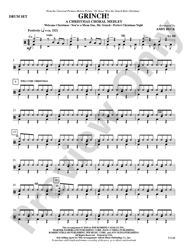 Grinch! A Christmas Choral Medley (from the motion picture Dr. Seuss ...