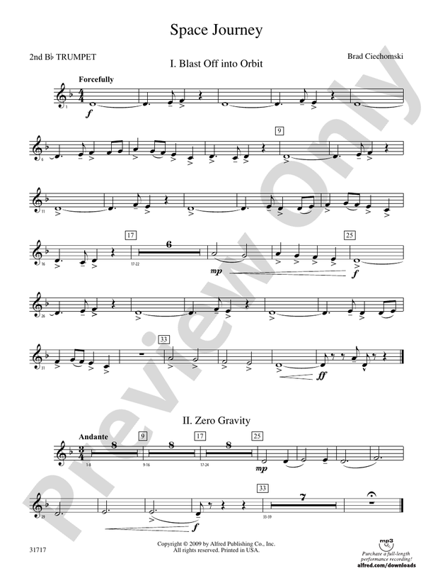 Space Journey: 2nd B-flat Trumpet: 2nd B-flat Trumpet Part - Digital ...