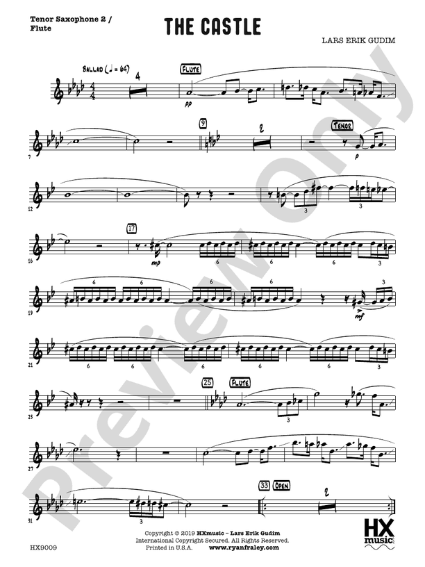 The Castle: B-flat Tenor Saxophone 2 / Flute: B-flat Tenor Saxophone 2 ...