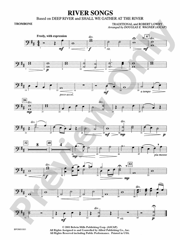 River Songs (based on "Deep River" and "Shall We Gather at the River ...