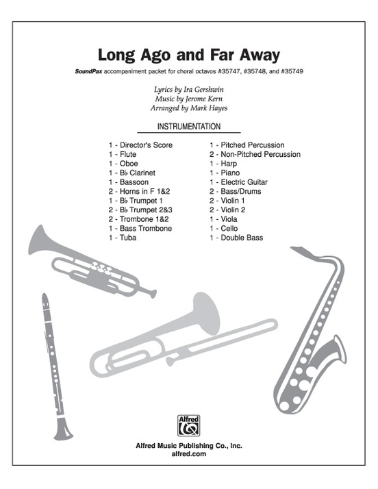Long Ago and Far Away: 1st B-flat Trumpet: 1st B-flat Trumpet Part - Digital Sheet Music Download