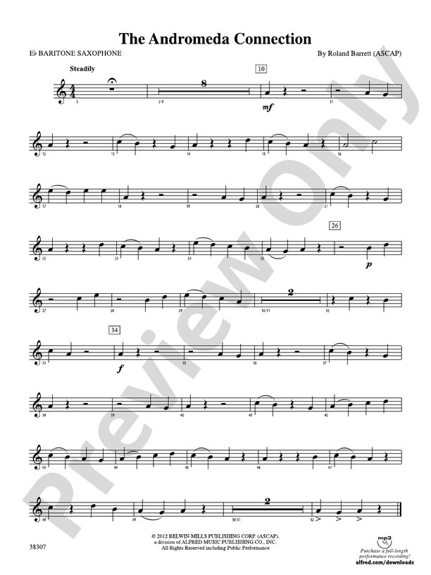The Andromeda Connection: E-flat Baritone Saxophone: E-flat Baritone Saxophone Part - Digital ...