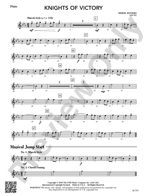 Knights of Victory: Flute: Flute Part: Mekel Rogers - Digital Sheet ...