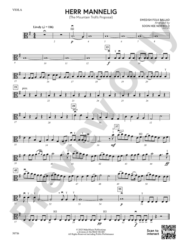 Herr Mannelig: Viola: Viola Part - Digital Sheet Music Download