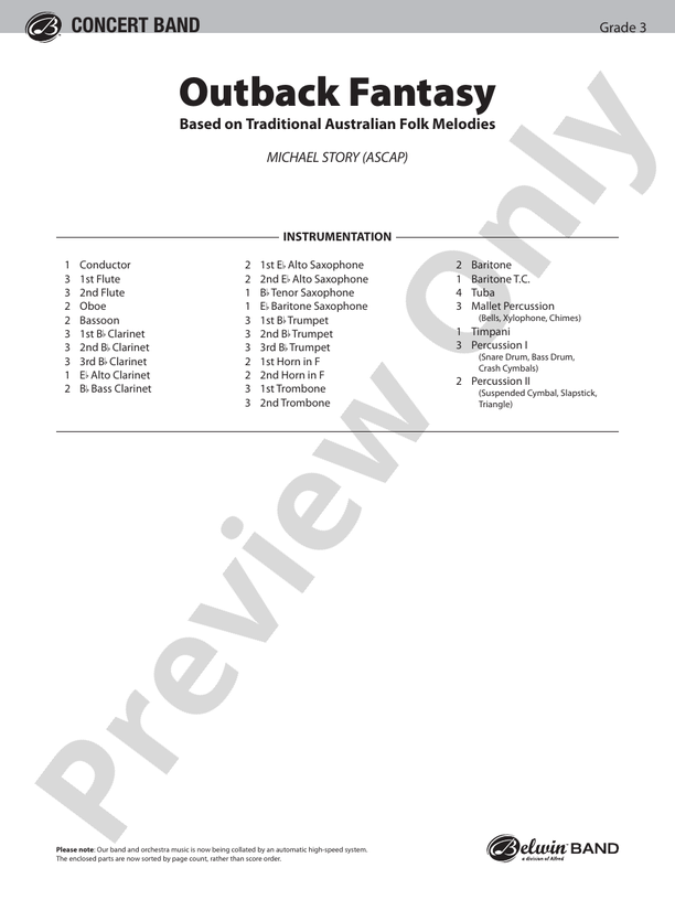 Outback Fantasy (based on Traditional Australian Folk Melodies ...