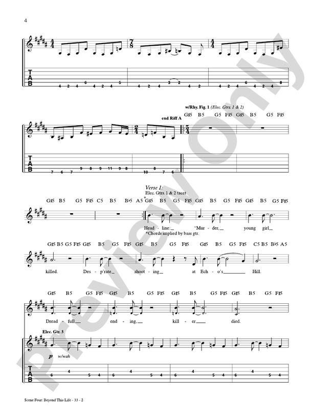 Beyond This Life: Guitar: Dream Theater - Digital Sheet Music Download