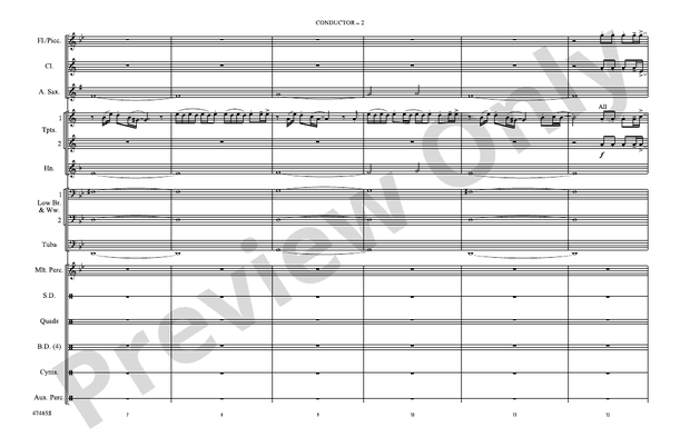 Natural: Score: Marching Band Score - Digital Sheet Music Download