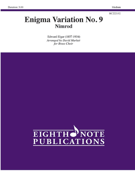 Enigma Variation No. 9: Brass Choir Score & Parts: Edward Elgar | Sheet ...