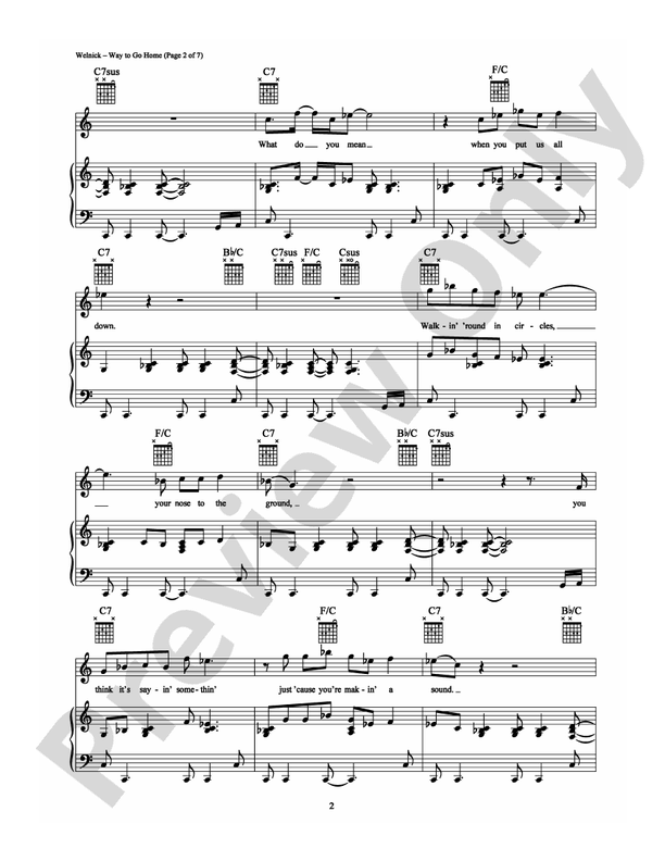 Way to Go Home: Piano/Vocal/Chords: Grateful Dead - Digital Sheet Music ...