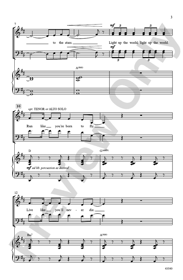 The World Is Ours: SATB Choral Octavo: Aloe Blacc - Digital Sheet Music ...