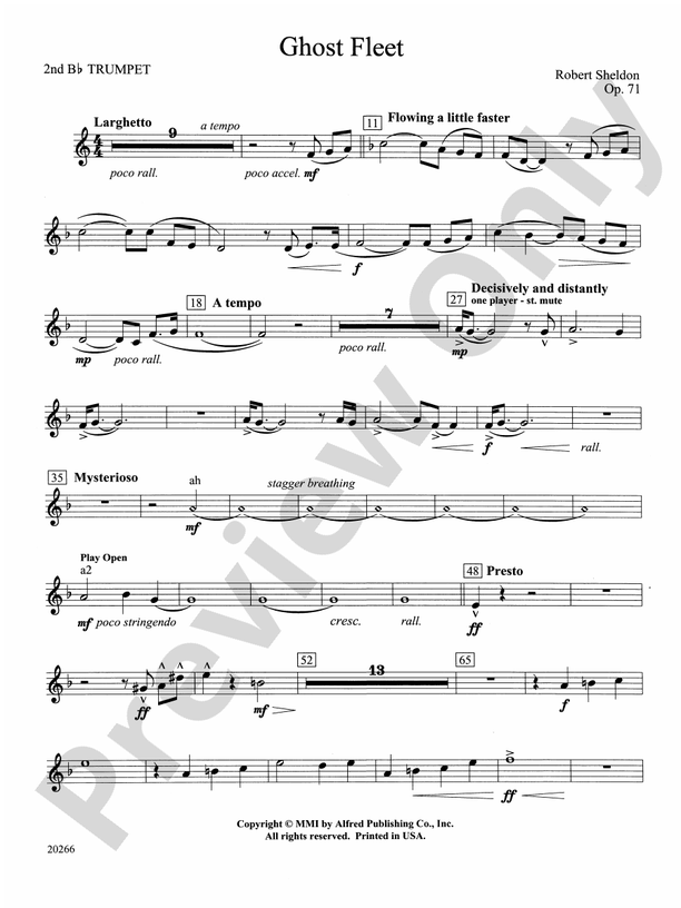 Ghost Fleet: 2nd B-flat Trumpet: 2nd B-flat Trumpet Part - Digital ...