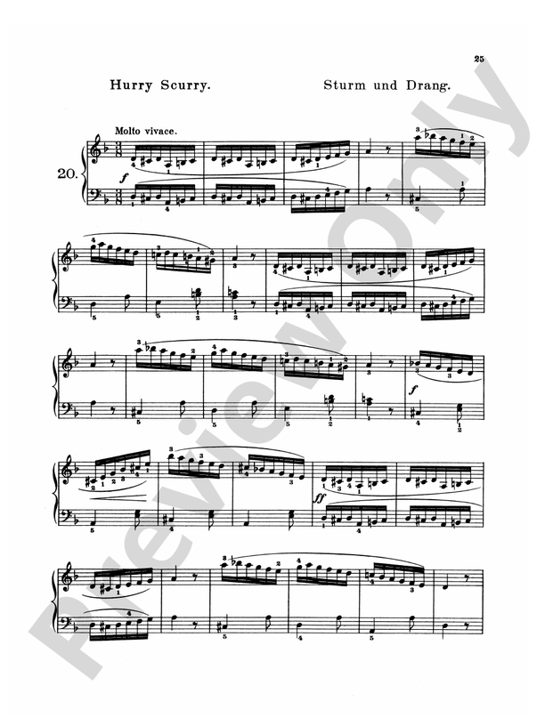 Gurlitt: Album for the Young, Op. 140: 20. Hurry Skurry Part - Digital ...