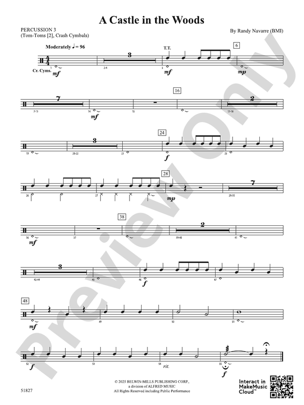 A Castle in the Woods: 3rd Percussion: 3rd Percussion Part - Digital ...