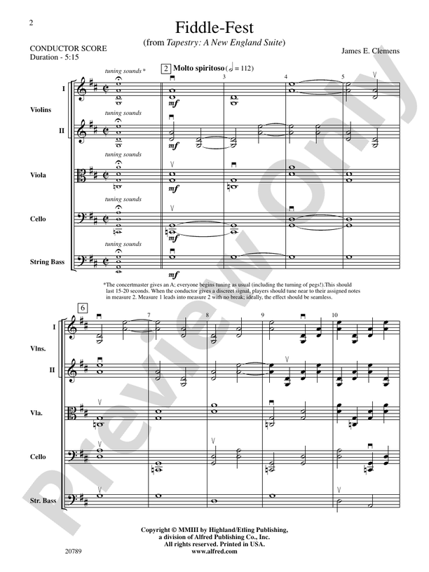 Fiddle-Fest: Score: String Orchestra Score - Digital Sheet Music Download