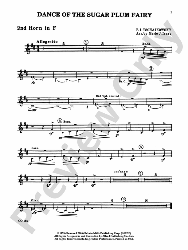 Nutcracker Ballet, Set I ("Dance of the Sugar Plum Fairy" and "Waltz of the Flowers"): 2nd F ...