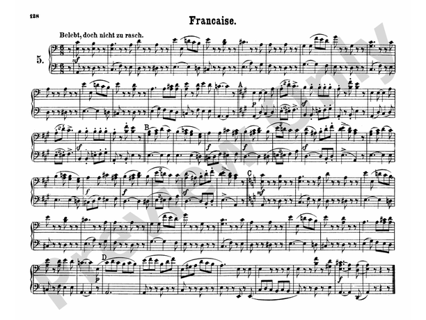 Schumann: Original Compositions for Four Hands, Volume II: Française ...