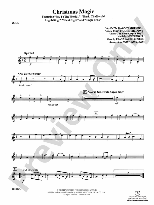 Christmas Magic: Oboe: Oboe Part - Digital Sheet Music Download
