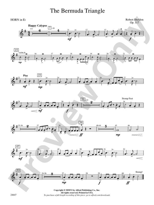 The Bermuda Triangle: (wp) 1st Horn in E-flat: (wp) 1st Horn in E-flat ...