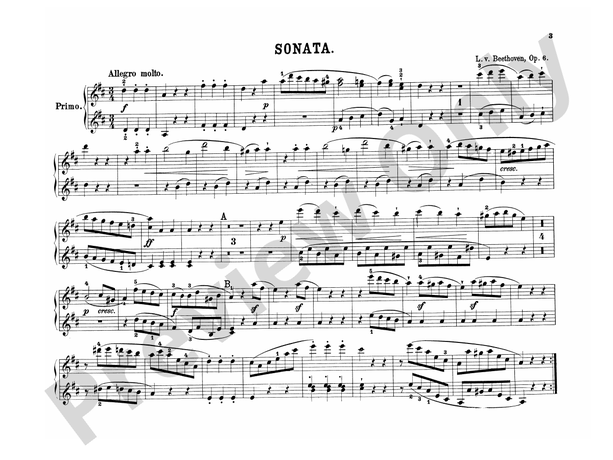 Beethoven: Original Compositions for Four Hands: Piano Duet (1 Piano, 4 ...