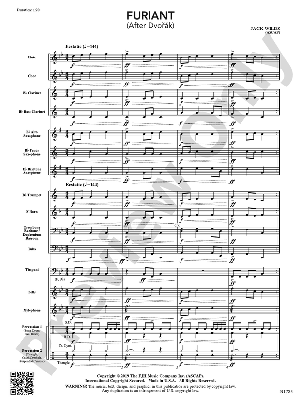 Furiant: Score: : Jack Wilds - Digital Sheet Music Download