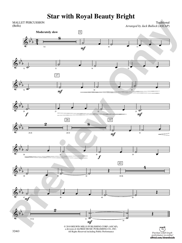 Star with Royal Beauty Bright: Mallets: Mallets Part - Digital Sheet ...