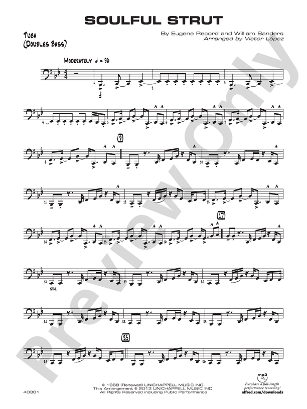 Soulful Strut: Tuba: Tuba Part - Digital Sheet Music Download
