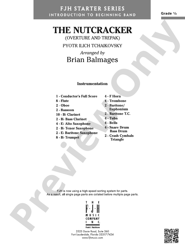 The Nutcracker (Overture and Trepak): Concert Band Conductor Score ...