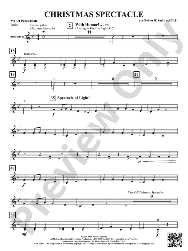 Christmas Spectacle: 1st Mallet Percussion: 1st Mallet Percussion Part ...