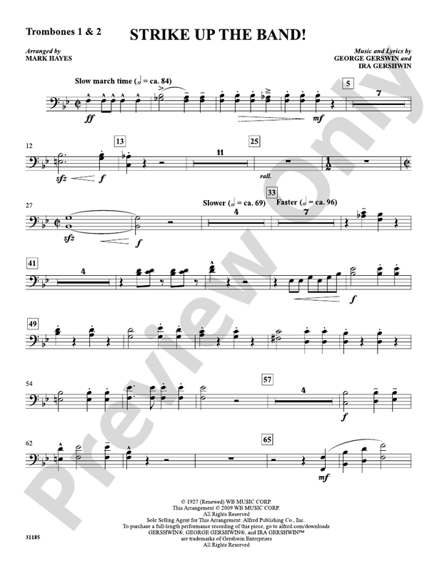 Strike Up the Band!: 1st & 2nd Trombones: 1st & 2nd Trombones Part ...