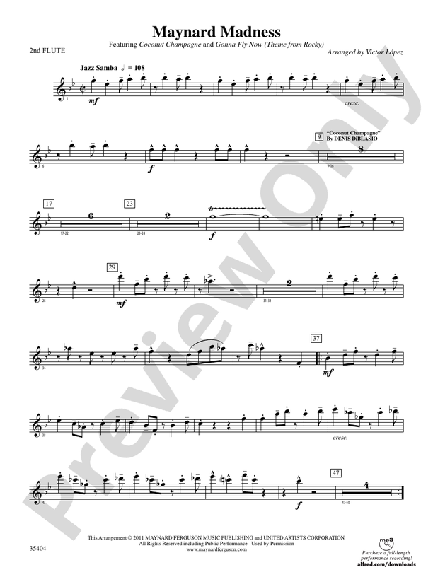 Maynard Madness: 2nd Flute: 2nd Flute Part - Digital Sheet Music Download