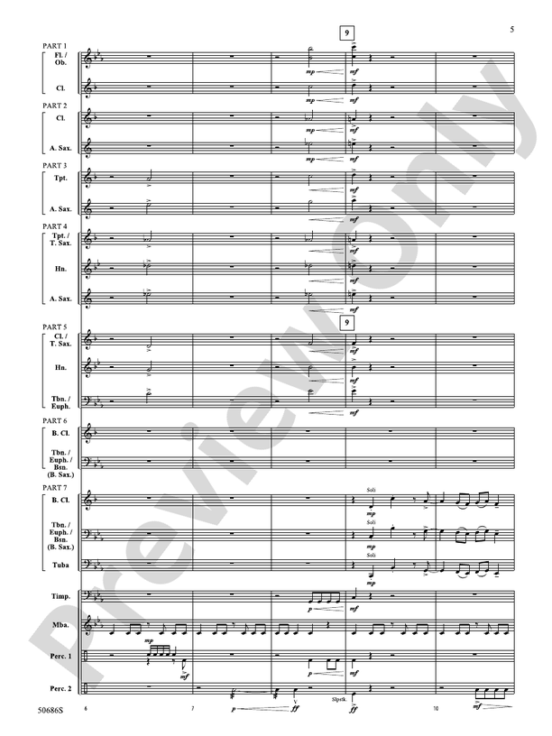 Tripwire: Score: Concert Band Score - Digital Sheet Music Download