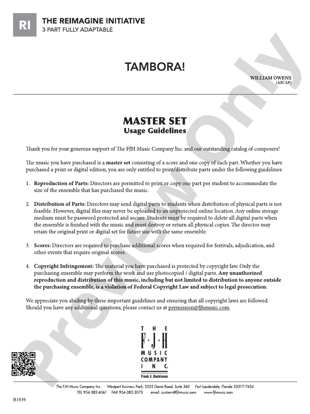 Tambora!: Usage Guidelines: Usage Guidelines Part: William Owens ...