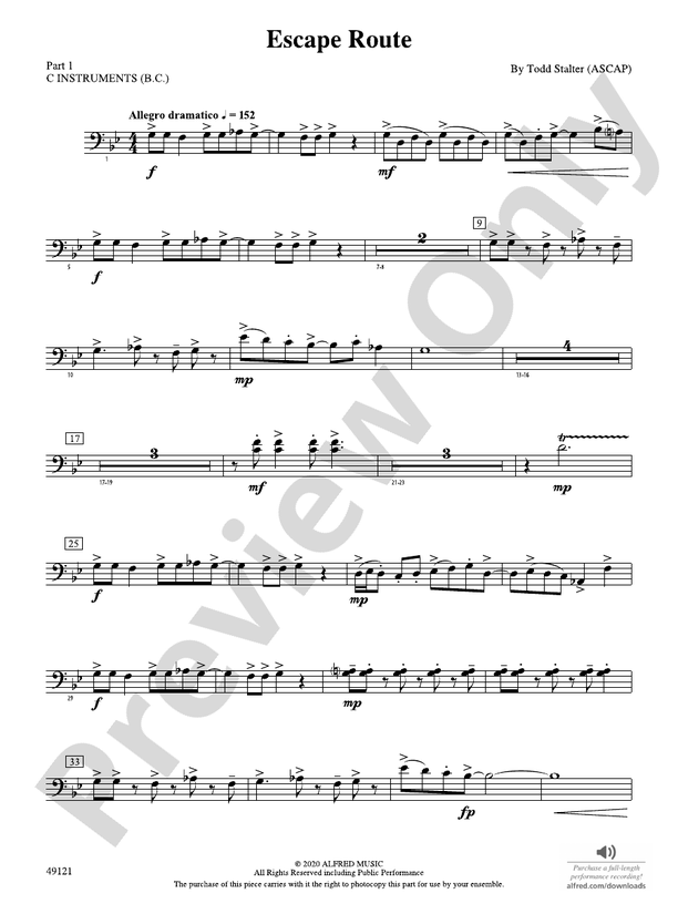 Escape Route: Part 1 - C Instruments (B.C.): Part 1 - C Instruments (B ...