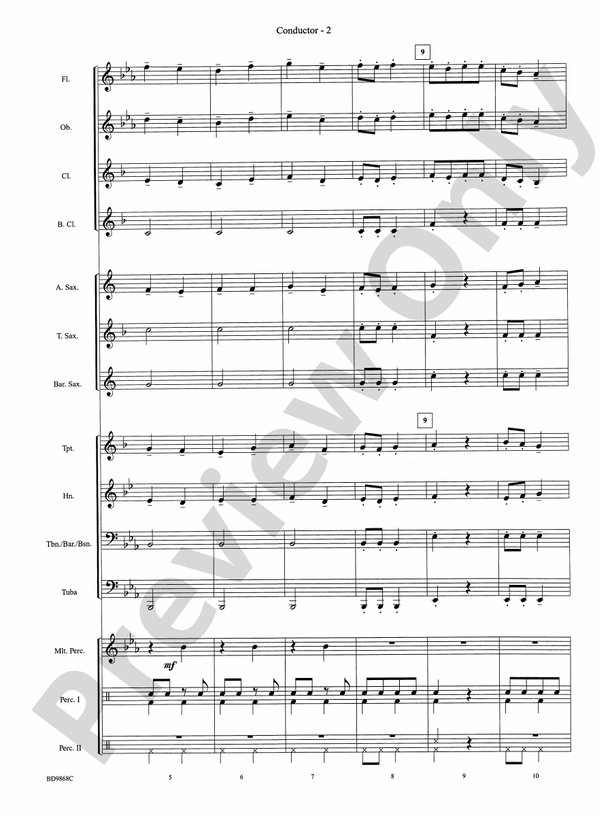 Trepak from The Nutcracker: Concert Band Conductor Score & Parts ...
