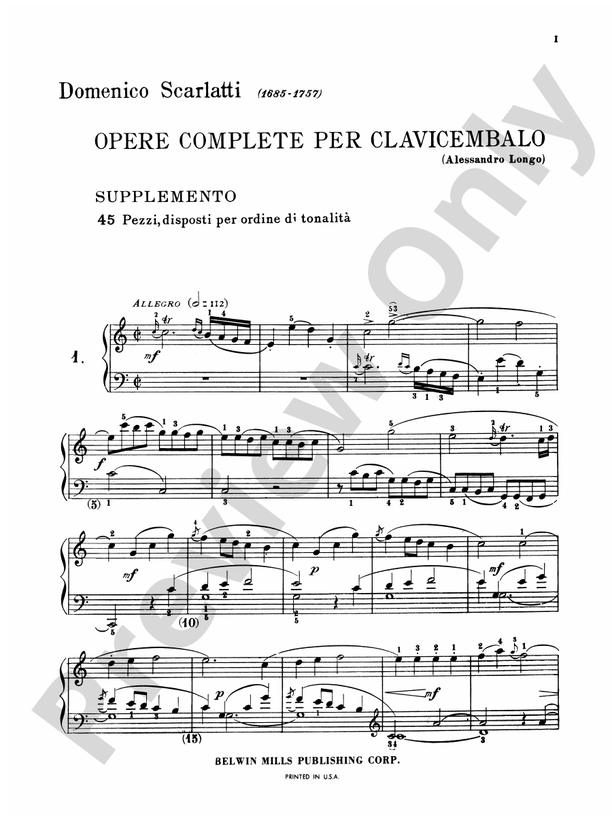 Scarlatti: The Complete Works, Volume XI: Piano Book: Domenico ...