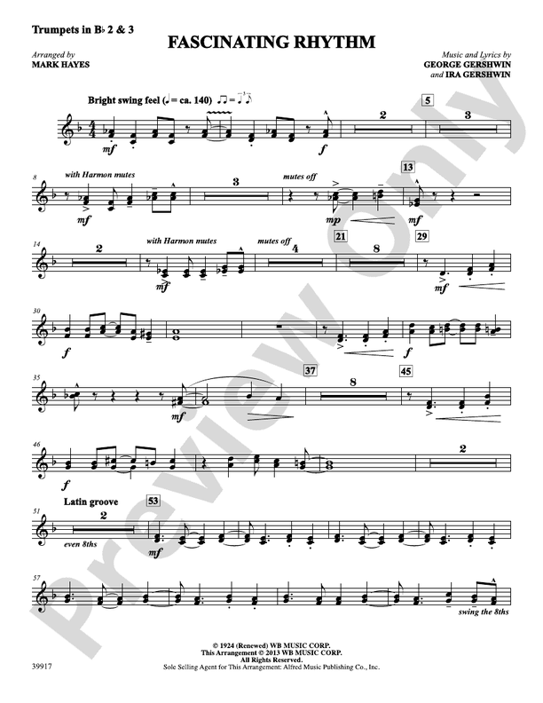 Fascinating Rhythm: 2nd & 3rd Trumpet: 2nd & 3rd Trumpet Part - Digital ...