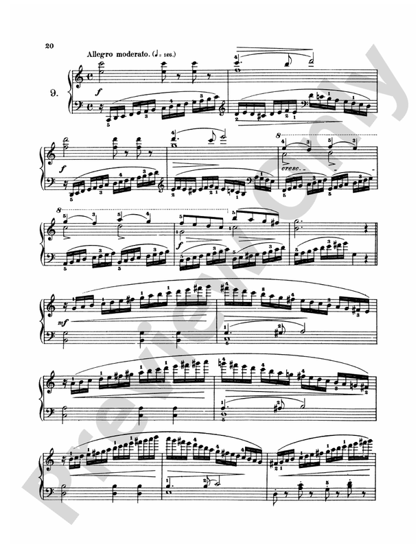 Duvernoy: School of Mechanism, Op. 120: No. 9 Part - Digital Sheet ...