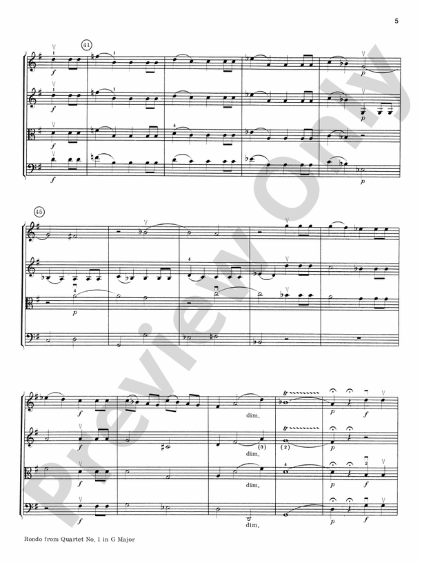 Mozart String Quartets: Score: String Quartet Score - Digital Sheet ...