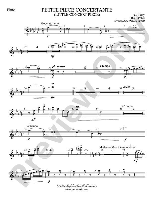 Petite Piece Concertante (Little Concert Piece) (Solo Cornet and ...