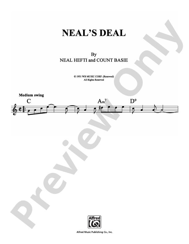 Neal's Deal: Lead Sheet: Neal Hefti - Digital Sheet Music Download