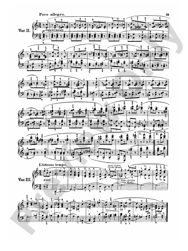 Beethoven: Variations (Volume I): 4. 33 Variations, Op. 120, C Major ...