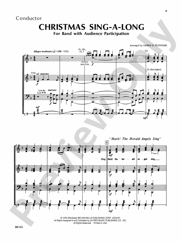 Christmas Sing-a-Long (for Band with Audience Participation): Concert ...