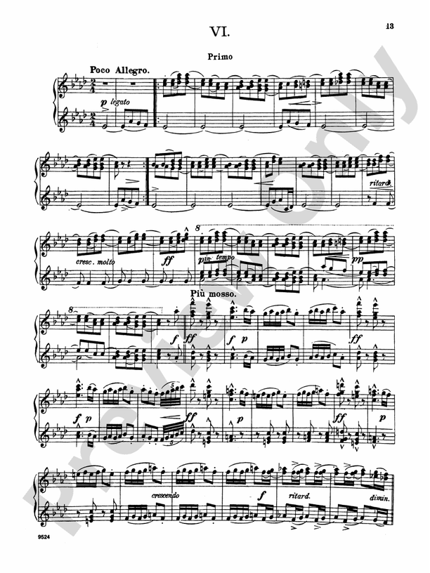 Dvorák: Slavonic Dances, Op. 46 (Volume II): No. 6 Part - Digital Sheet ...