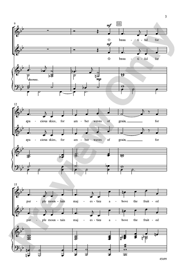 From Sea to Shining Sea: 2-Part Choral Octavo: Samuel Ward - Digital ...