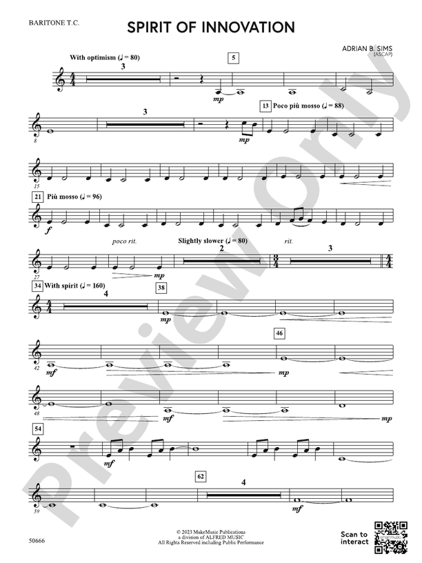 Spirit of Innovation: Baritone T.C.: Baritone T.C. Part - Digital Sheet ...