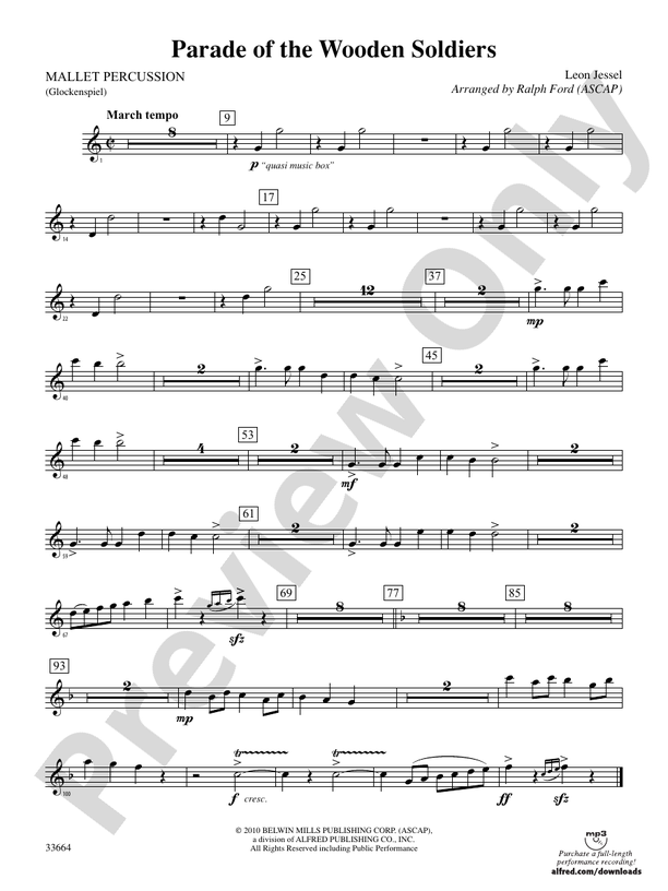 Parade of the Wooden Soldiers: Mallets: Mallets Part - Digital Sheet ...