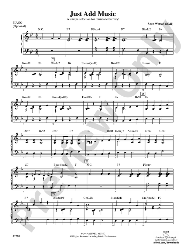 Just Add Music: Piano Accompaniment: Piano Accompaniment Part - Digital ...