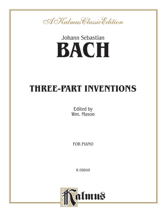 Bach: Three-Part Inventions (Ed. Mason): 12. Three-Part Invention Part ...