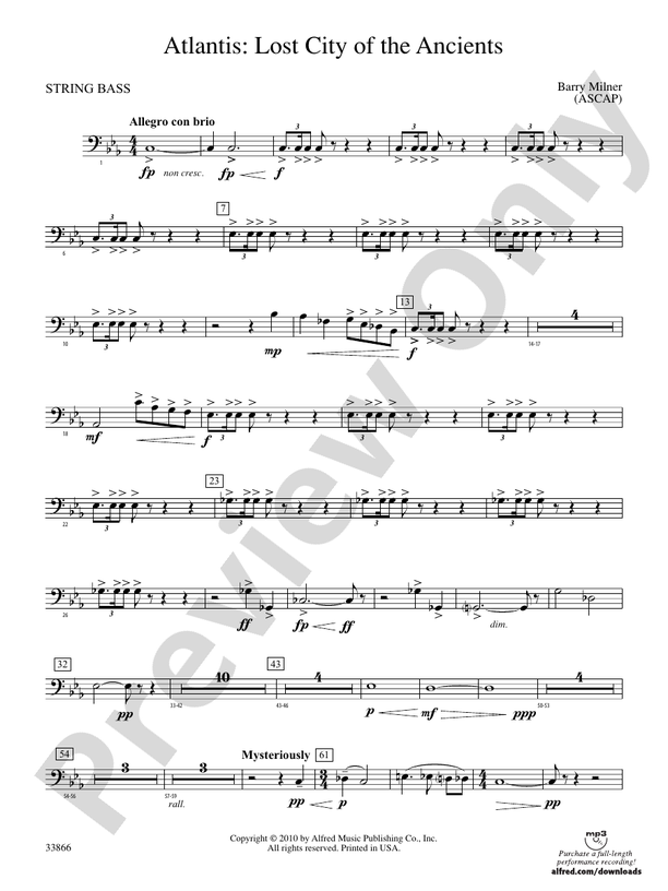 Atlantis: (wp) String Bass: (wp) String Bass World Part - Digital Sheet ...