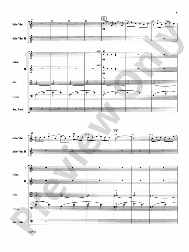Bailes para Orquesta (For Two Solo Violins and String Orchestra): Score ...